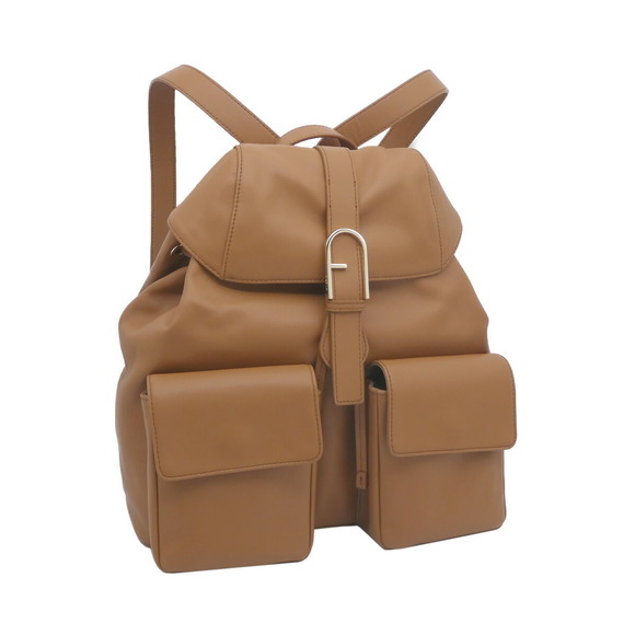 Furla | Bags | Furla Flow Backpack Brown | Poshmark